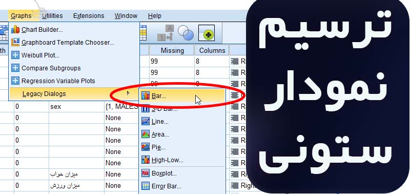 ترسیم نمودار ستونی با نرم افزار SPSS - کیارا آکادمی