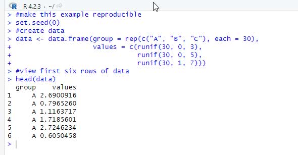 آموزش آزمون توکی در R : تست Tukey برای آزمون های تعقیبی