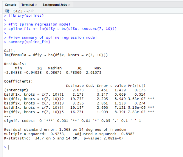 رگرسیون Spline در R - کیارا آکادمی