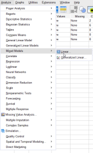 مدل‌ سازی خطی اثر مختلط در SPSS