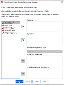 مدل‌ سازی خطی اثر مختلط در SPSS