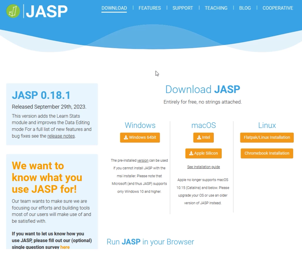 آموزش نصب نرم افزار JASP - کیارا آکادمی